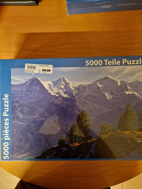 Puzzle 5000 Teile Eiger Mönch Jungfrau (Neu und originalverpackt) in Fischenthal für CHF 9 – mit ...