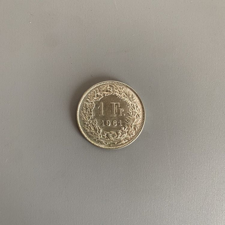 1961 Münze 1 Franken Silber (Gebraucht) in Eggersriet für CHF 2.4 – mit Lieferung auf Ricardo kaufen
