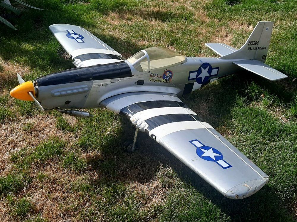 Mustang P51 170cm mit OS Max FS120 Surp. | Kaufen auf Ricardo