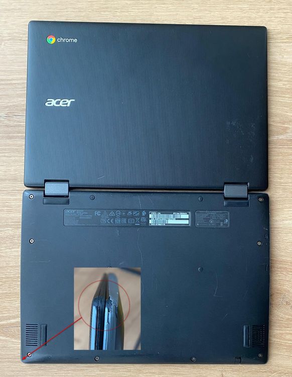 Google Chromebook Acer Spin 511 Acer R752 TN series Top! (Gebraucht) in ...