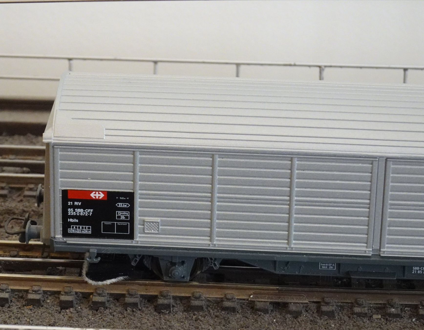 Roco 67749 Schiebewandwagen 2 Achsen, SBB, Clean, Fehlteile (Gebraucht ...