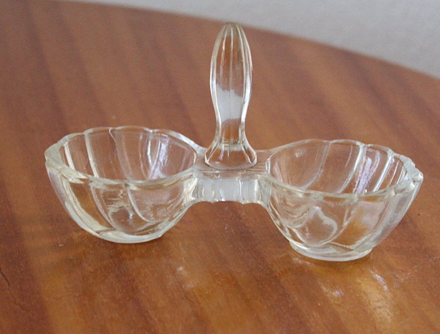 Salz- und Pfefferstreuer aus Glas . verm. 50er / 60er Jahre (Gebraucht ...