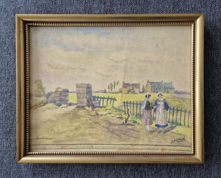 Jack O Monod aquarelle Carnac Bretagne France tableau suisse (Gebraucht) in Tramelan für CHF 140 ...