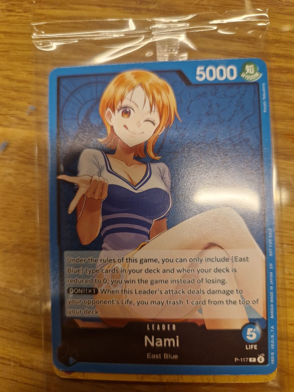 One Piece Card Game - Promo-Card Leader Nami - P-117 EN (Neu (gemäss ...