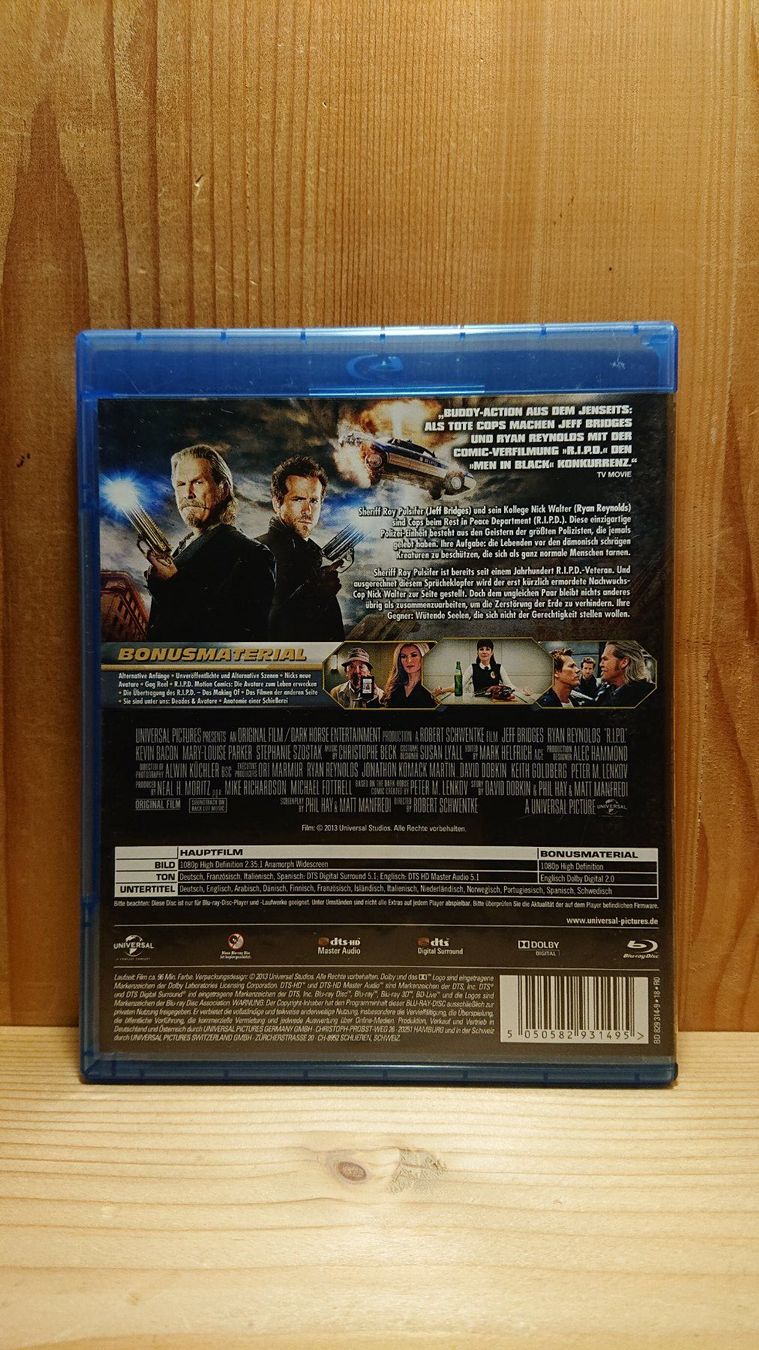 R.I.P.D. REST IN PEACE DEPARTMENT Blu-Ray mit Ryan Reynolds (Gebraucht ...