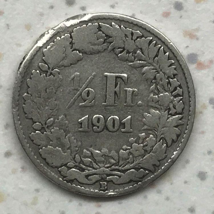 1901 50 Rappen sehr selten !!! (Gebraucht) in Winterthur für CHF 5.1 – mit Lieferung auf Ricardo ...