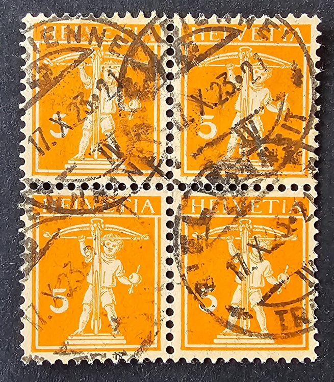 Z 152 Tellknabe Viererblock (1921) (Gebraucht) in Hittnau für CHF 1.5 – mit Lieferung auf ...