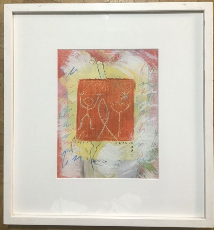 Sehr Interessante Mischtecknik Unleserlich Signiert | Kaufen auf Ricardo