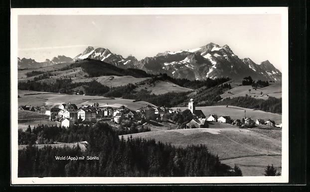AK Wald /App., Ortsansicht mit Säntis | Kaufen auf Ricardo