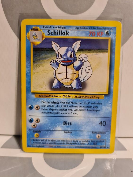 SCHILLOK BASE SET POKEMON KARTE 1999 (Gebraucht) in Uerzlikon für CHF 1 ...