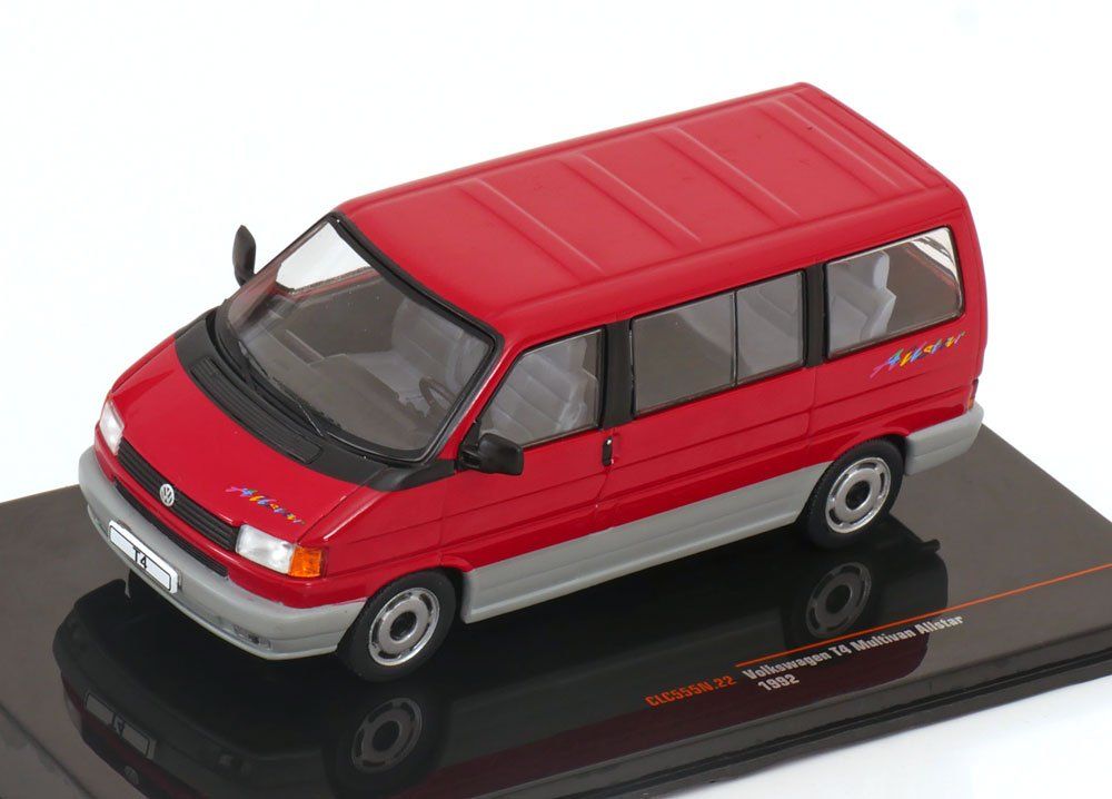 VW T4 Multivan Allstar 1992-1995 rot / grau 1:43 von IXO (Neu und ...