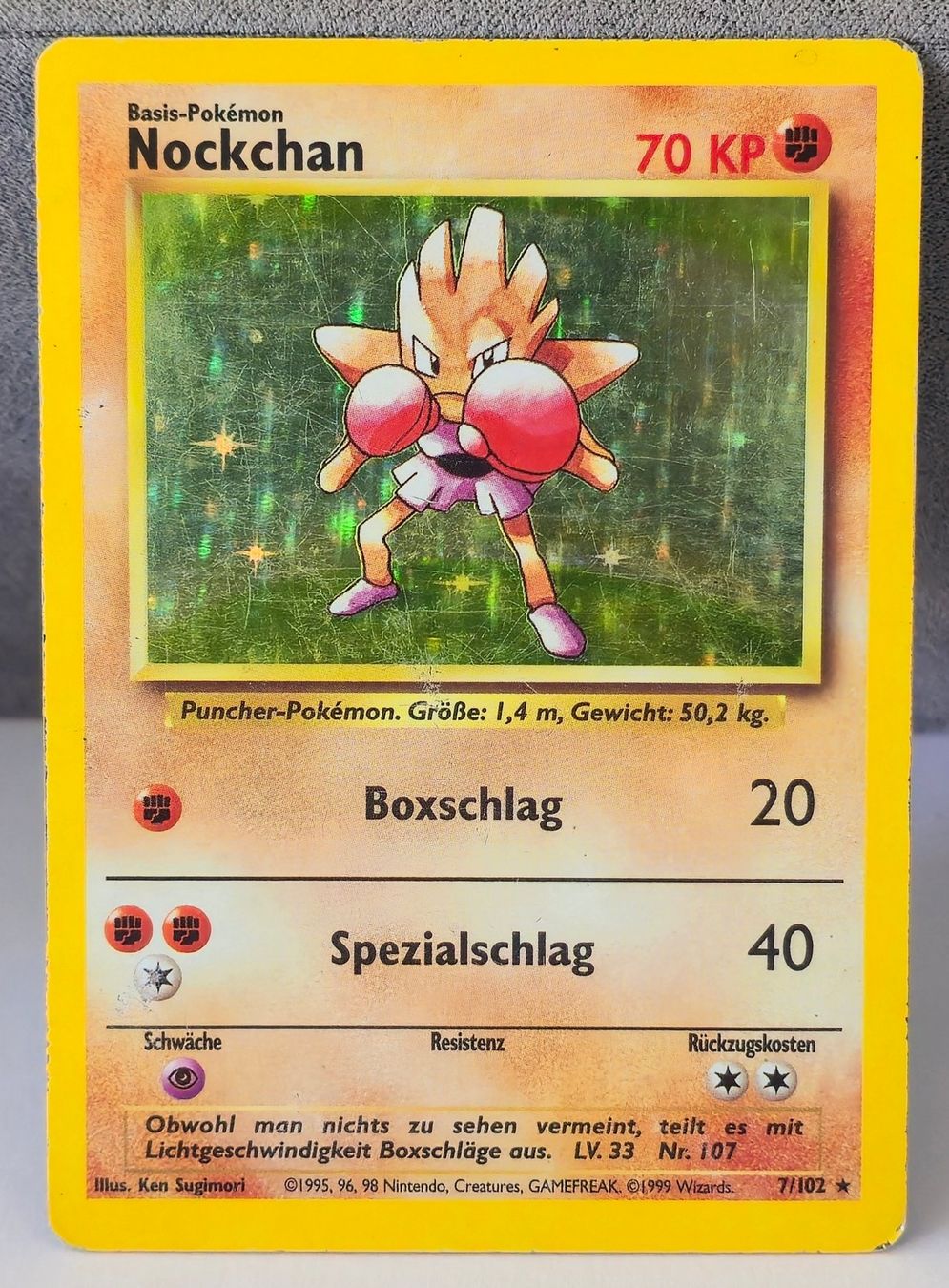 🇩🇪 Pokemon HOLO 》Base / Basis 》Nockchan 7/102 (Gebraucht) in Niederbipp für CHF 20 – mit ...