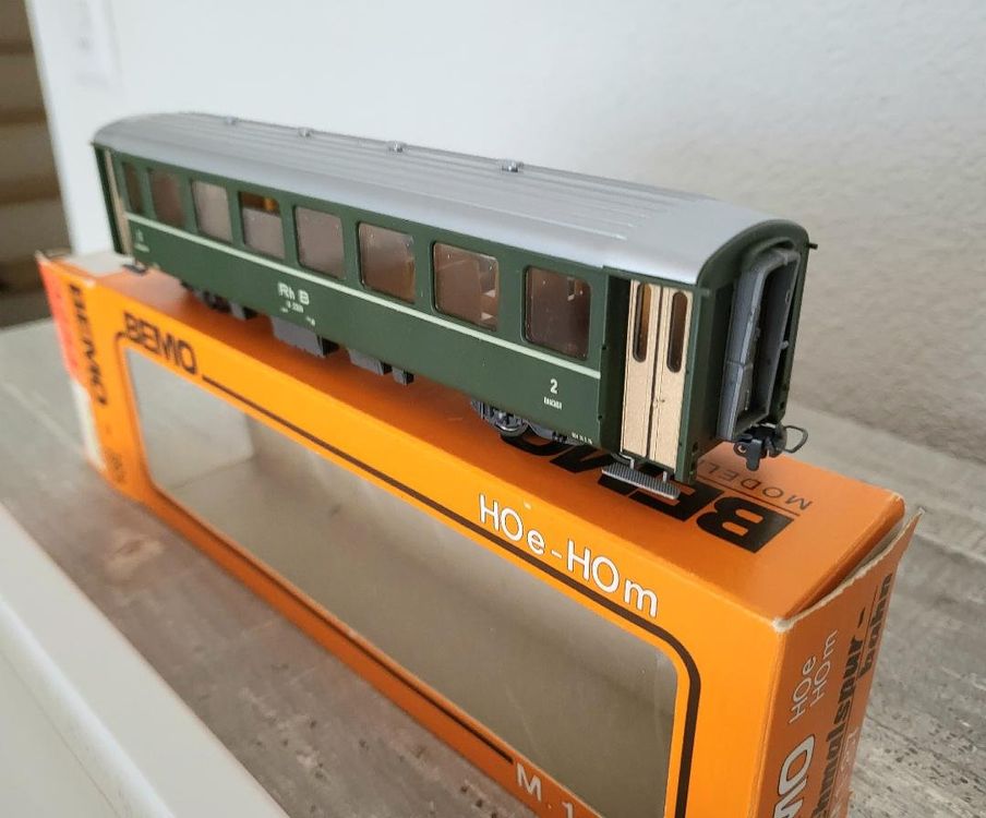 Bemo H0m RhB 3254 Personenwagen grün, neu, in OVP (Neu (gemäss Beschreibung)) in Dielsdorf für ...