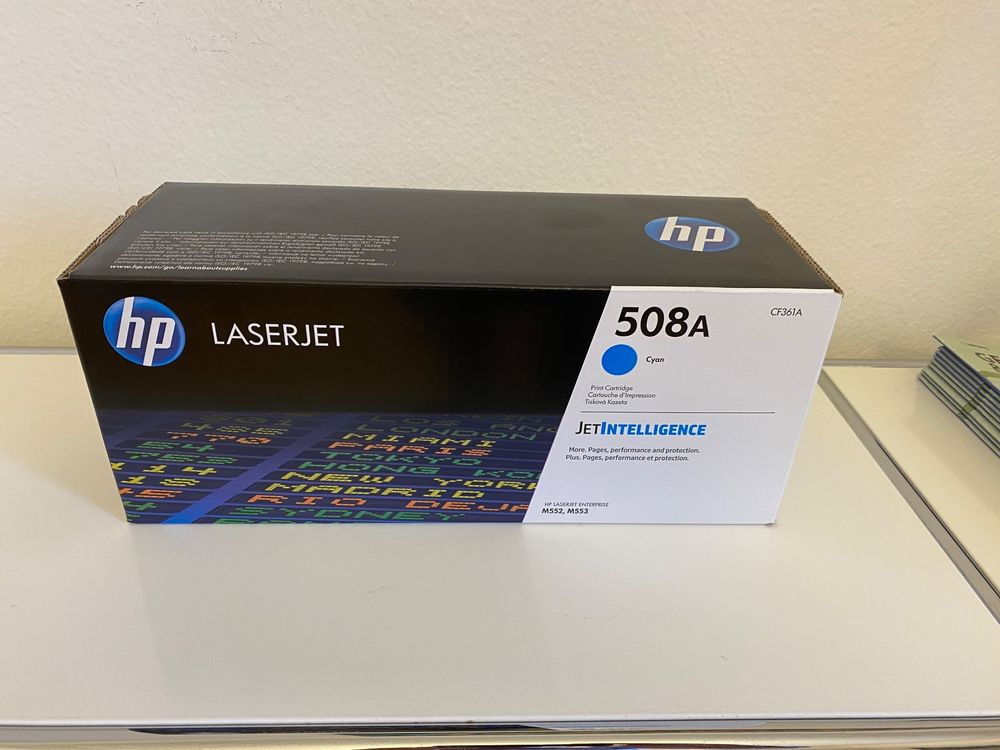 Original HP Toner, 508A, cyan, ungeöffnete Schachtel | Kaufen auf Ricardo