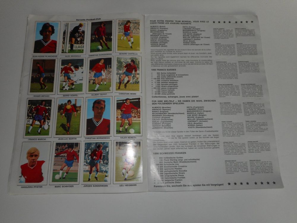 Nimbus Fussballspieler Album 72/73 kein Panini komplett (Gebraucht) in ...