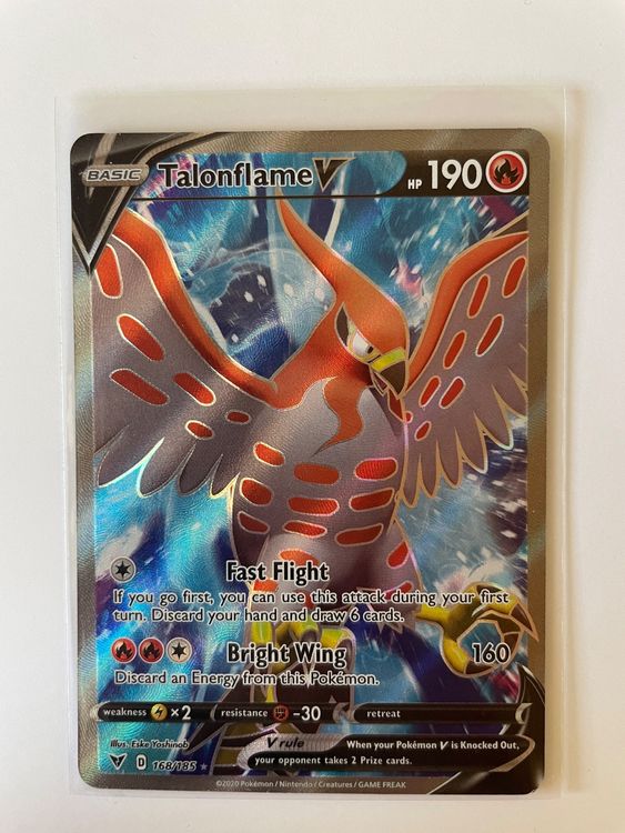 Pokémon Vivid Voltage Talonflame V (Neu (gemäss Beschreibung)) in ...