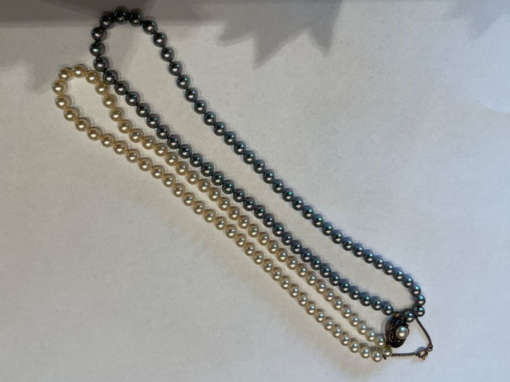 perlenkette 2 riher verschl. 925 (5) (Gebraucht) in Bonstetten für CHF ...