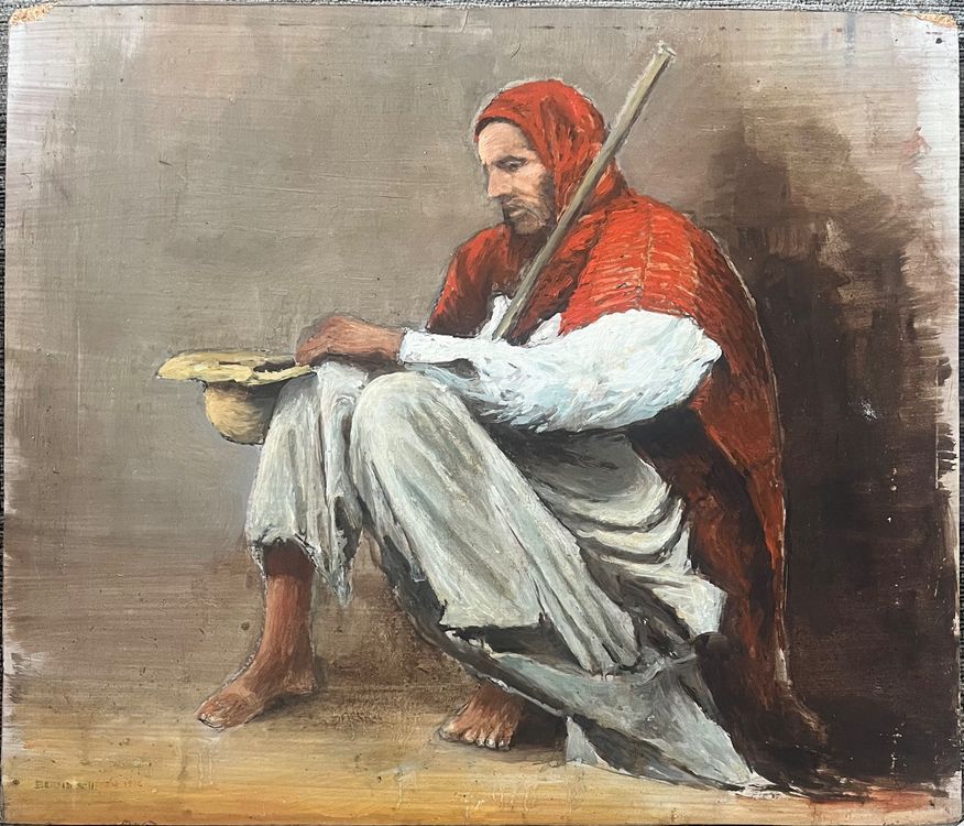 Betler Szene Gemälde Unl. Sig. (Gebraucht) in Root für CHF 15 – mit Lieferung auf Ricardo kaufen