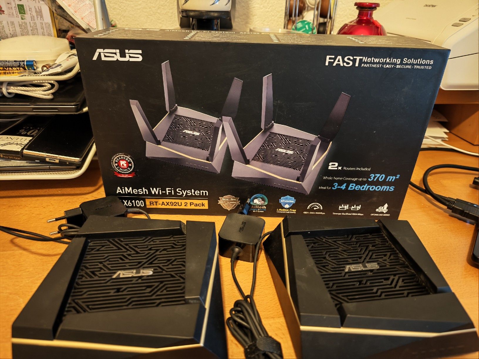 ASUS AiMesh AX6100 (RT-AX92U) WiFi System (2 units) (Gebraucht) in ...
