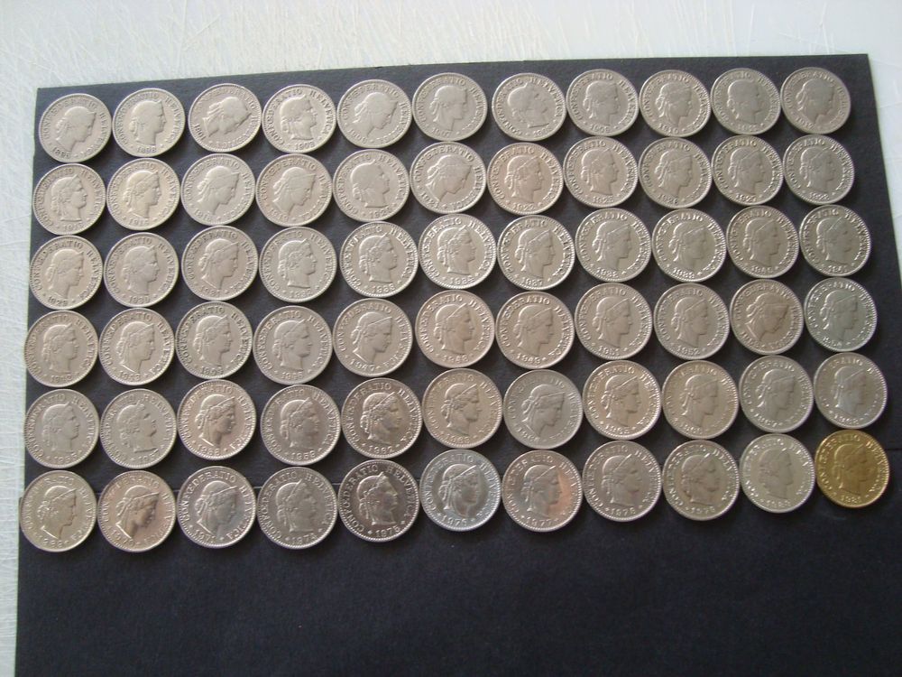 5 Rp Lot 66 stk keine doppel (Gebraucht) in Gelterkinden für CHF 23 – mit Lieferung auf Ricardo ...