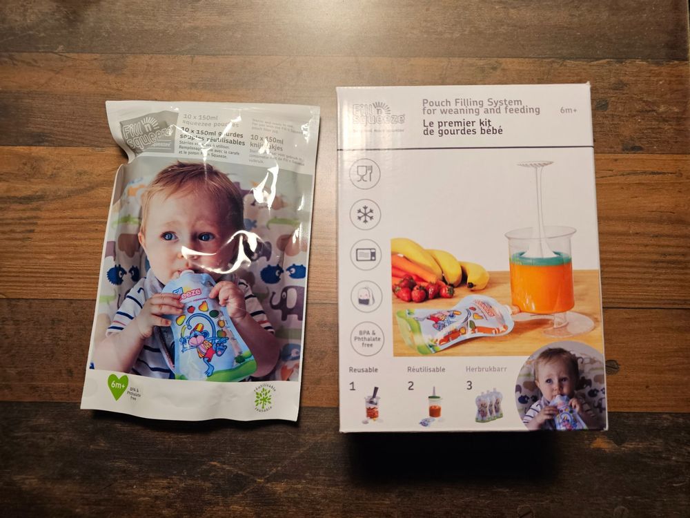 NEU Fill n Squeez e Pouchy - Quetschies zum selbst befüllen (Neu und ...