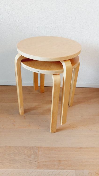 Design Hocker stapelbar (Stil Ikea Frosta Artek Aalto Wegner | Kaufen auf Ricardo