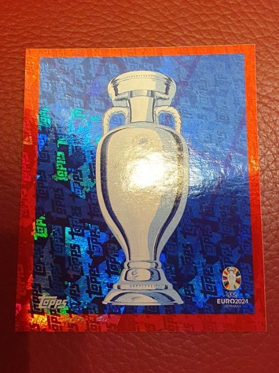 Topps UEFA Euro 2024 Sticker EURO 1 FOIL LOGO (Neu und originalverpackt ...