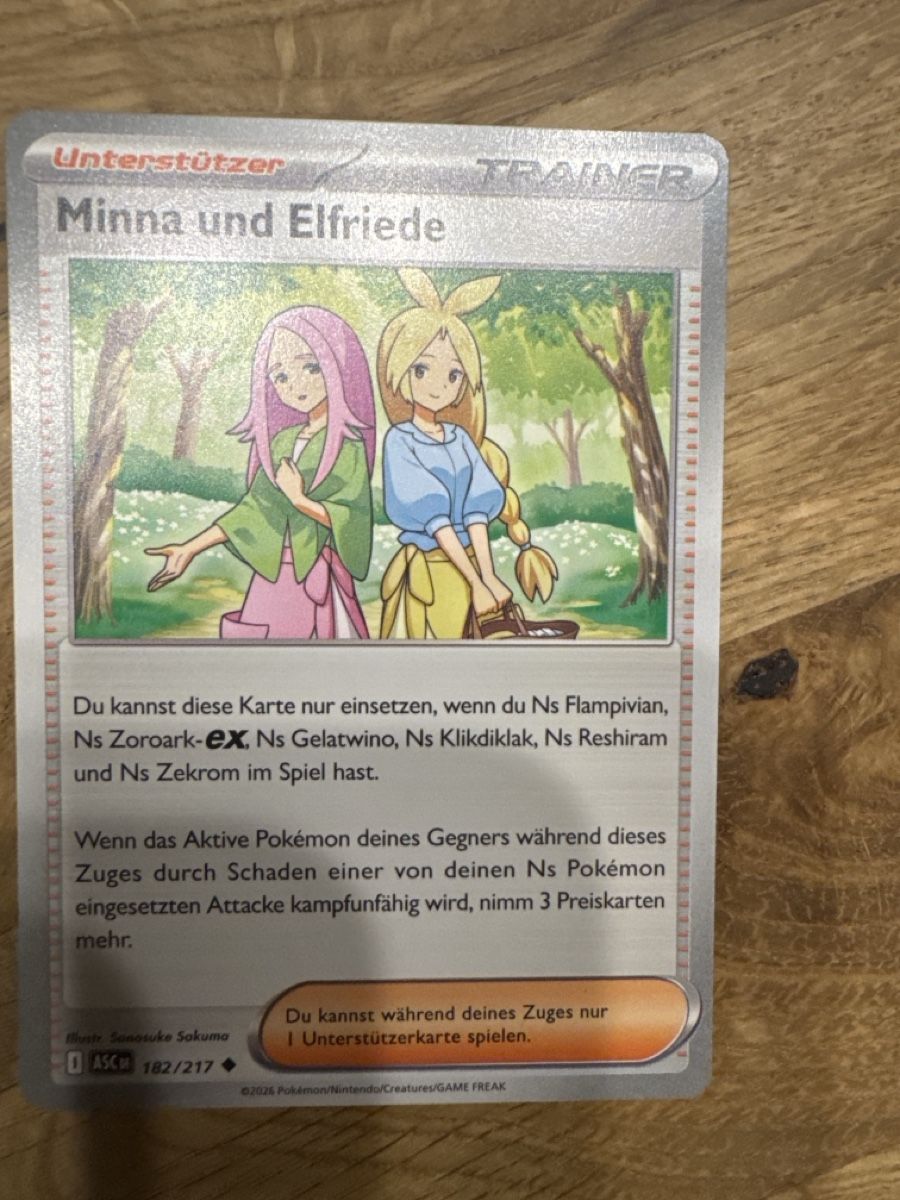 Minna und Elfriede - Seltene Pokémon Karte! Sammlerstück! (Neu (gemäss ...