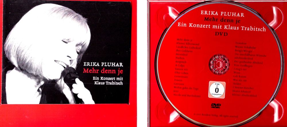 Erika Pluhar MEHR DENN JE Konzert Mit Klaus Trabitsch CD/DVD (Gebraucht ...