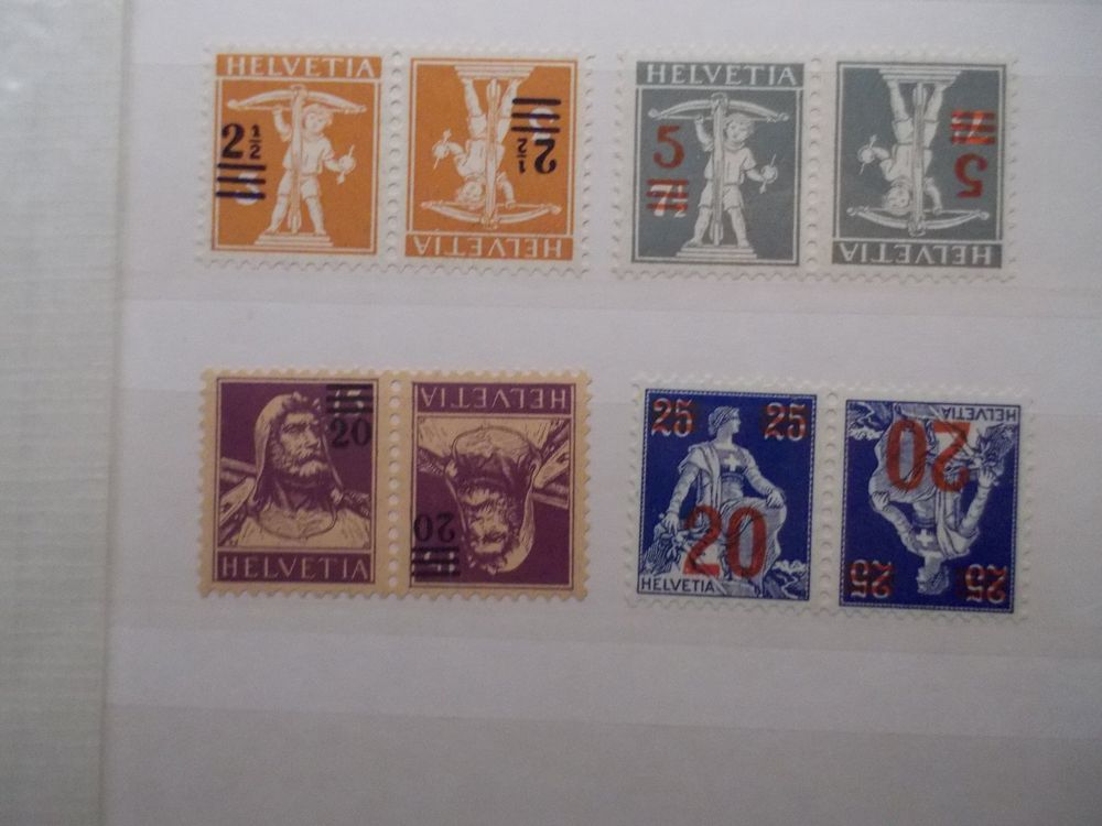 Lot Kehrdrucke ** mit Überdruck | Kaufen auf Ricardo