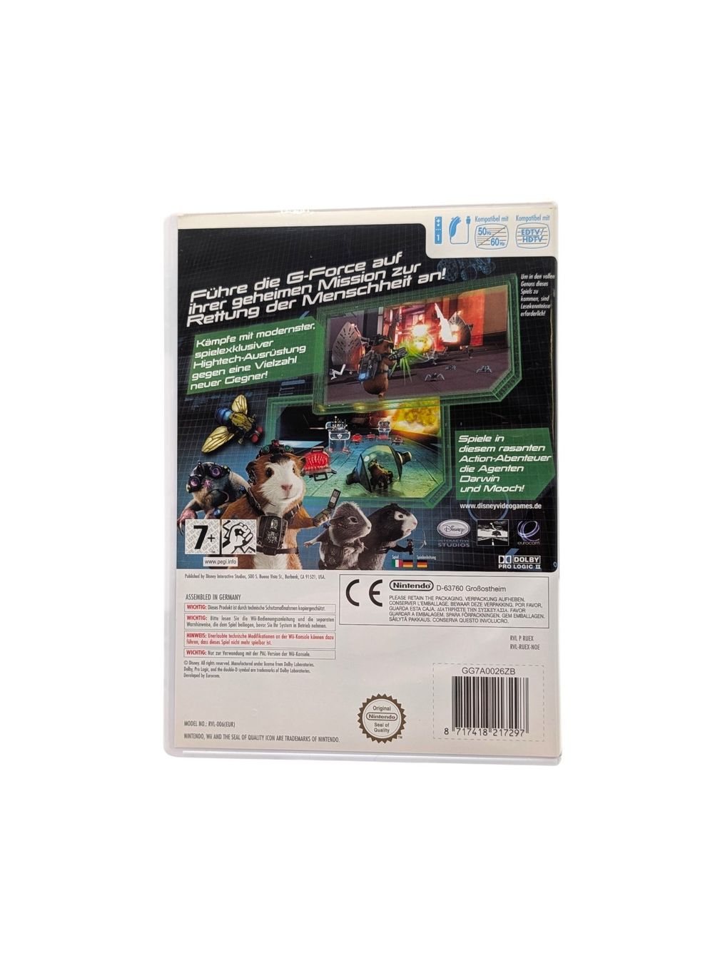 G-Force: Agenten mit Biss Nintendo Wii ohne Anleitung (Gebraucht) in ...