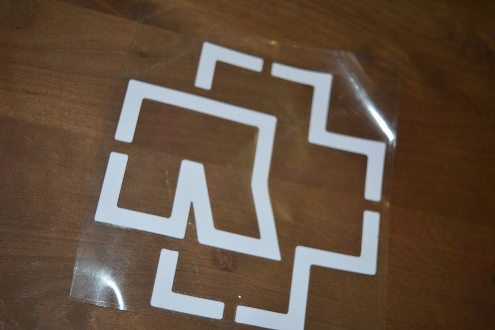 Rammstein sticker auto wandsticker wandtattoo weiss (Neu und ...