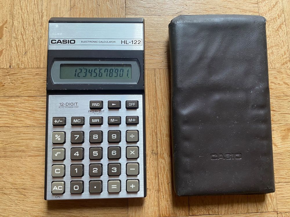 Casio HL-122 Vintage Taschenrechner | Kaufen auf Ricardo