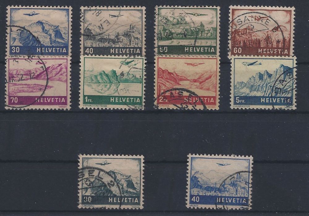 Flugpost Landschaften 1941 + 1948 | Kaufen auf Ricardo