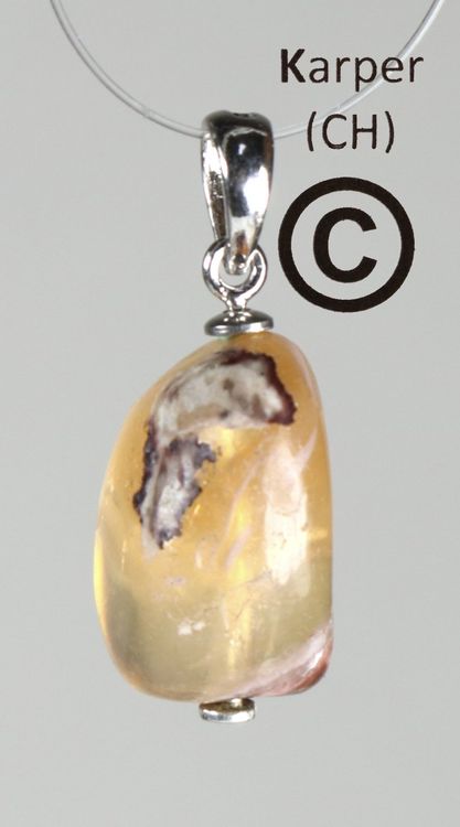 Feuer Opal, Anhänger / Pendentif Opale de feu, S 925 Rho (Neu und originalverpackt) in Neuchâtel ...