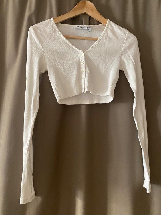 Crop top blanc Weekday | Kaufen auf Ricardo