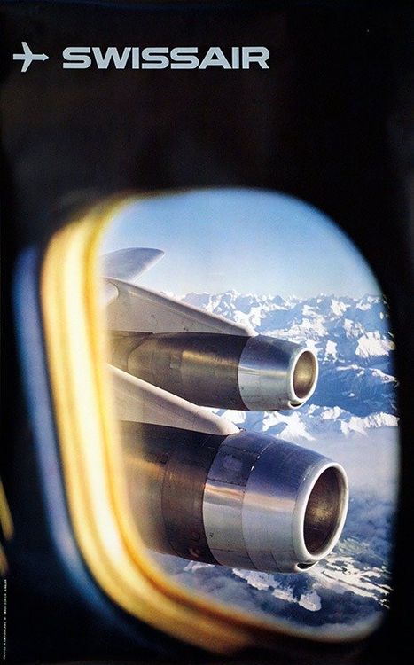 SWISSAIR Poster, Manfred Bingler 1961 (Gebraucht) in Wollerau für CHF ...