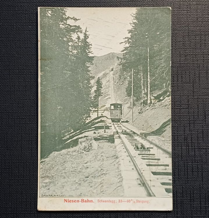 AK Eisenbahn NIESEN-BAHN 1910 Zahnradbahn (Gebraucht) in Brittnau für CHF 6 – mit Lieferung auf ...