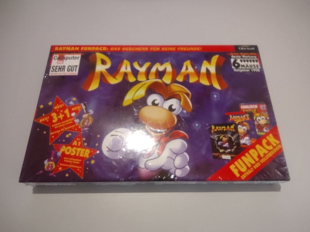 Extrem seltene Rayman Funpack Big Box (Neu und originalverpackt) in für ...