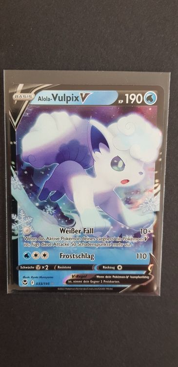 Pokemon karte Alola-Vulpix V | Kaufen auf Ricardo
