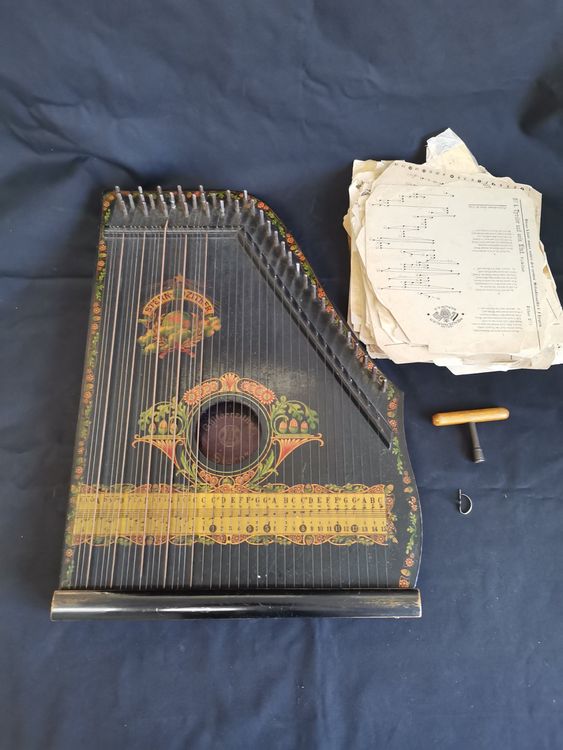 Zither, Guitarrzither, Stern Zither, Alte Zither, Tischzithe (Gebraucht ...