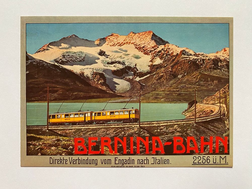 Plakat für Bernina-Bahn 1920 (Repro.) | Kaufen auf Ricardo