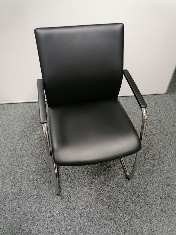 Freischwinger Klöber Leder schwarz - 2 Stück (Gebraucht) in Zürich für CHF 99 – nur Abholung auf ...