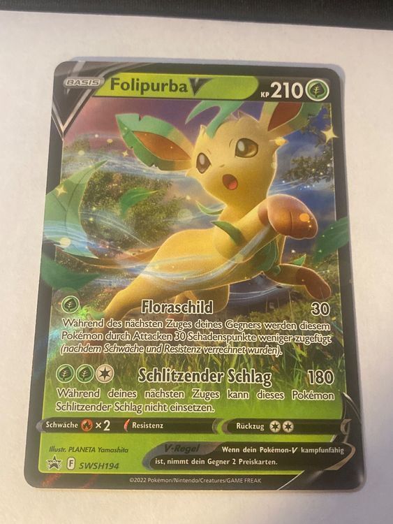 Pokemonkarte Folipurba V Promo (Neu (gemäss Beschreibung)) in Neuhausen für CHF 5 – mit ...