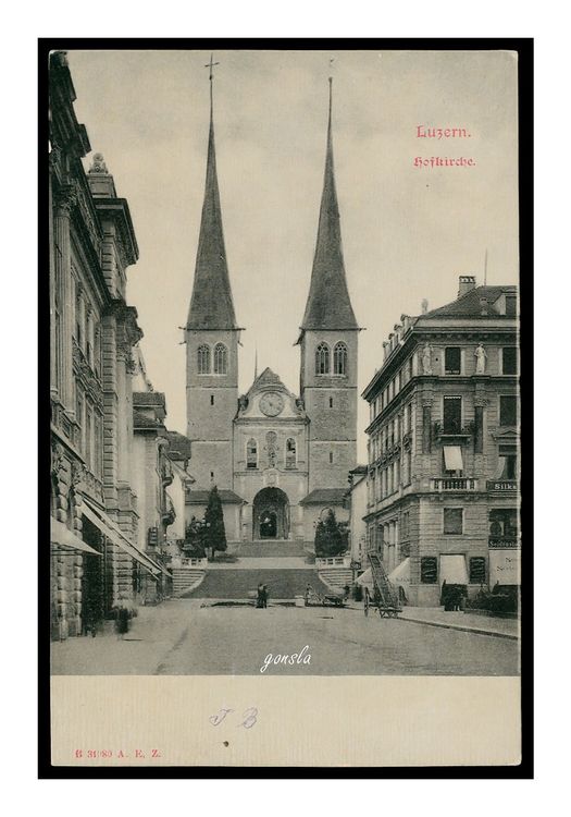 LUZERN - 1900 "Hofkirche" (D'occasion) à Onex pour CHF 1 – avec ...