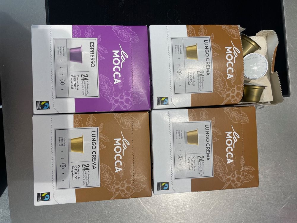 La Mocca Delizio Lungo Crema + Espresso 94 Kaffee kapsel (Neu und ...