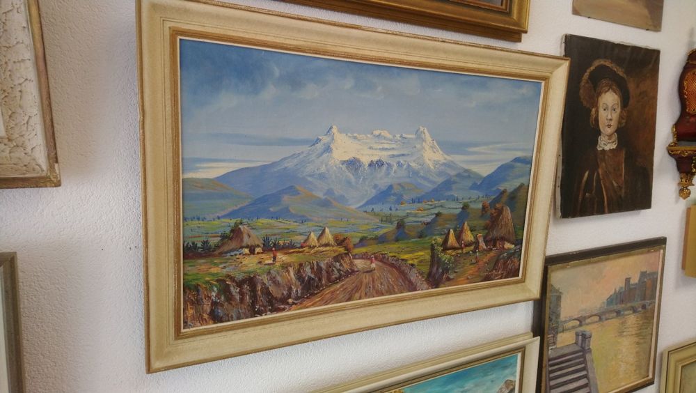 Oel auf Leinwand / Asiatische Landschaft (Gebraucht) in Kreuzlingen für CHF 150 – nur Abholung ...