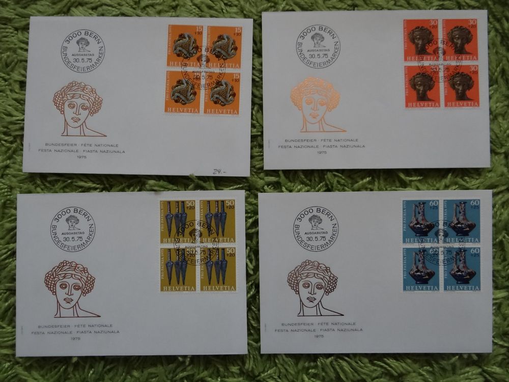FDC Pro Patria 1975 im Viererblock ab CHF 1.-- (Gebraucht) in Kriens für CHF 1 – mit Lieferung ...