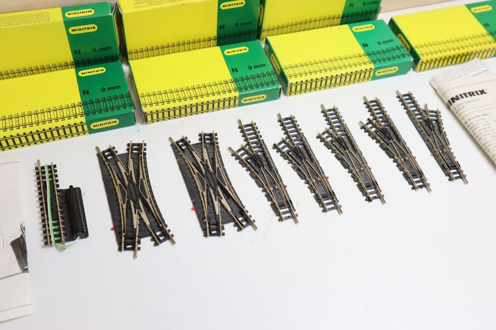 Minitrix 8 x Weiche 14963/14961/14968/14969 - N | Kaufen auf Ricardo