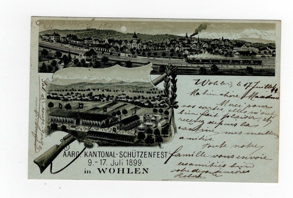 Wohlen AG Schützenfest Litho 1899 | Kaufen auf Ricardo